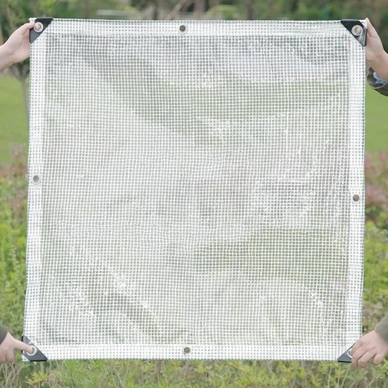 Bache de Protection,Bâche Armée de Transparente,Bache Plastique,Voile d ...