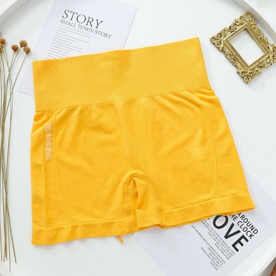 Sous-vêtement,Short Push Up taille haute pour femme,culotte de sécurité ...