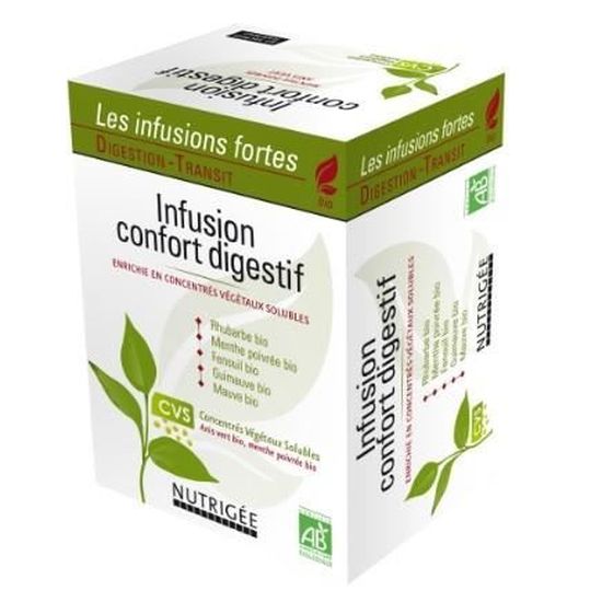 Nutrigée Infusion confort digestif bio 30 sachets fraîcheur - Cdiscount ...