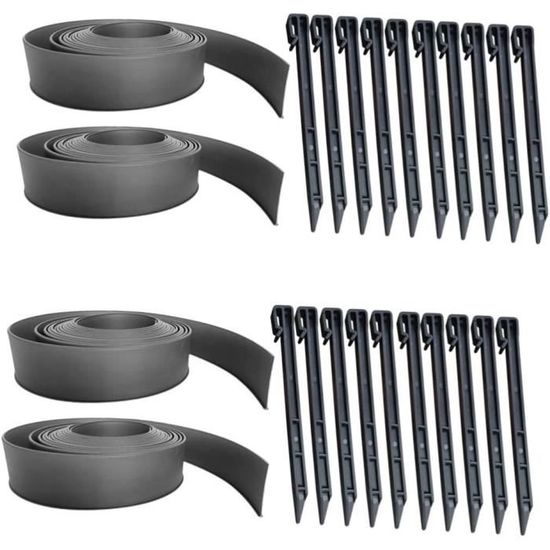 2 Ensembles Et Roche Barrière Clôture Décor Patios Palissade Jardin ...