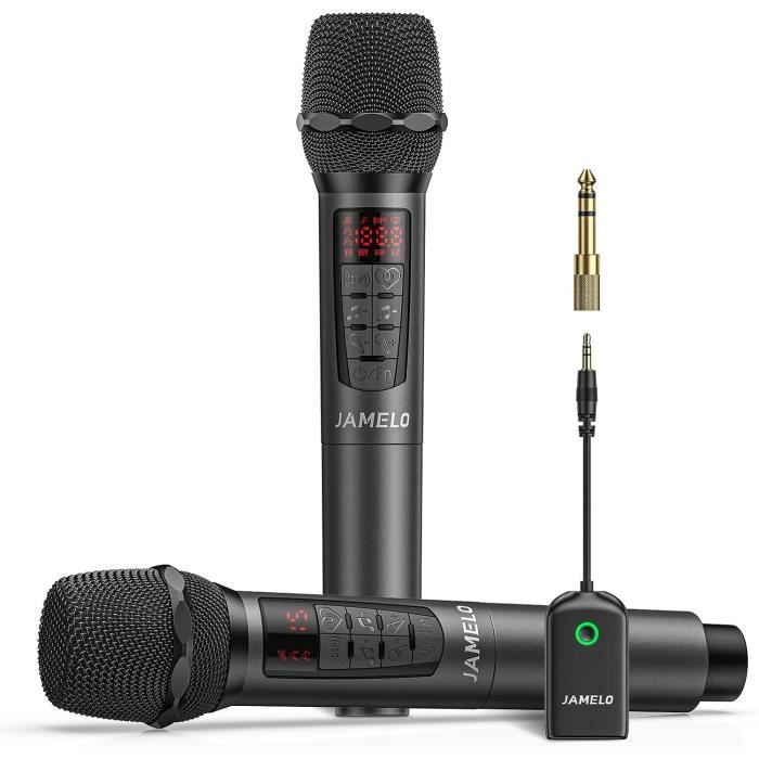 Micro Karaoke sans Fil, Microphone Systèmes Chant Portable à Main avec ...