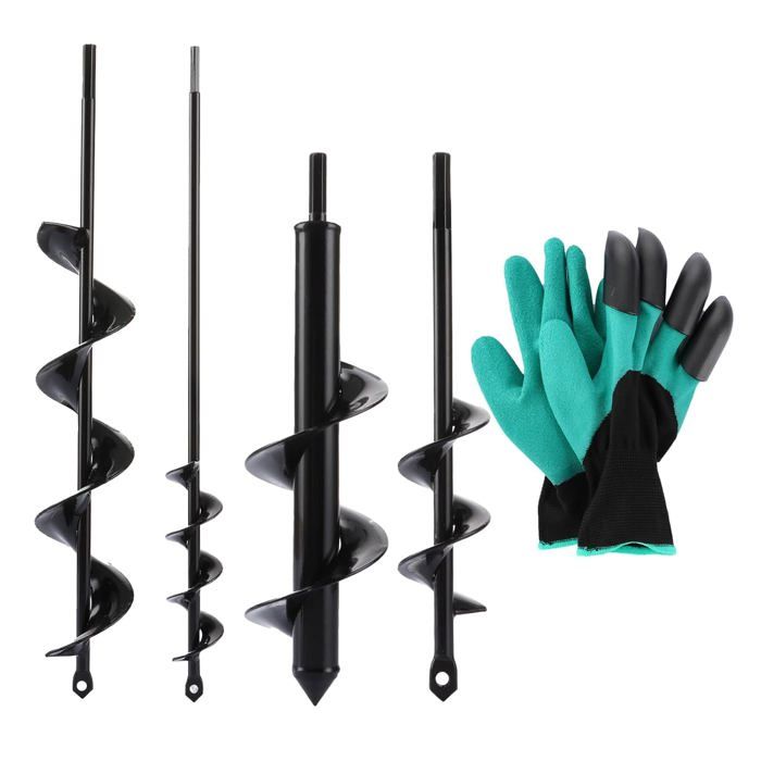 APACALI 4 Pièces Mèche Jardin Tariere pour Perceuse, Foreuse Jardin en ...