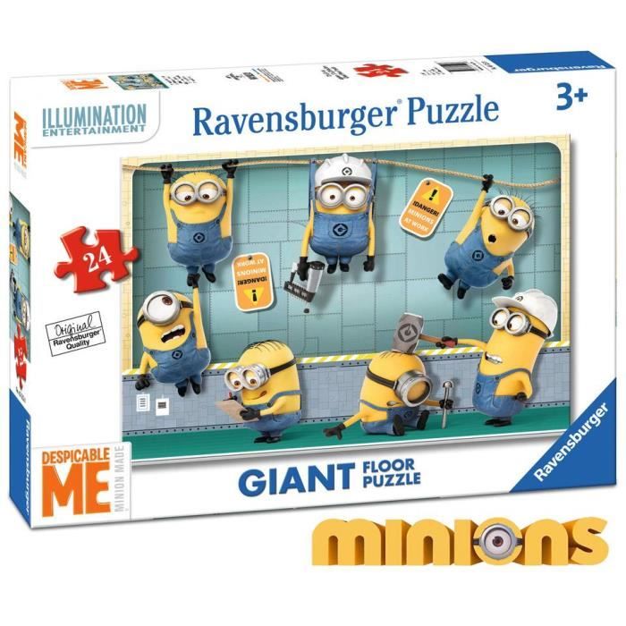 Minions Puzzle de sol géant 24 pièces ALPEXE-429 - Cdiscount Jeux - Jouets