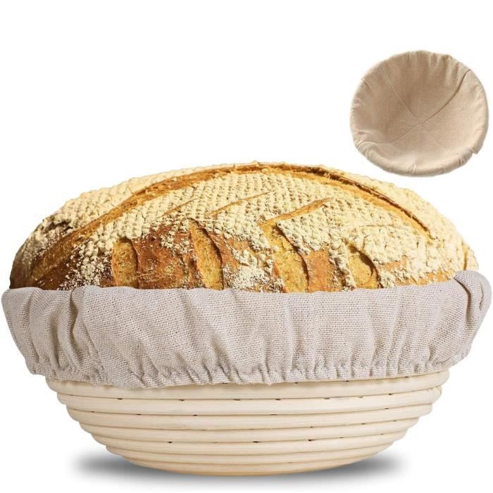 Panier à Pain - ZGEER - Rond en Rotin - 100% Naturel - Idéal pour Pain ...