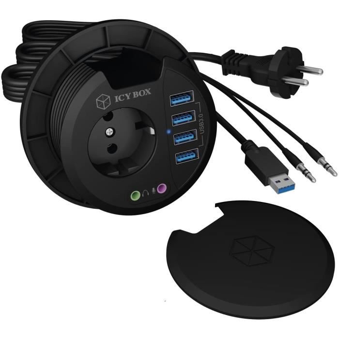 USB hub de Table pour Installation 80 mm, hub USB 3.0, Prise de Courant ...
