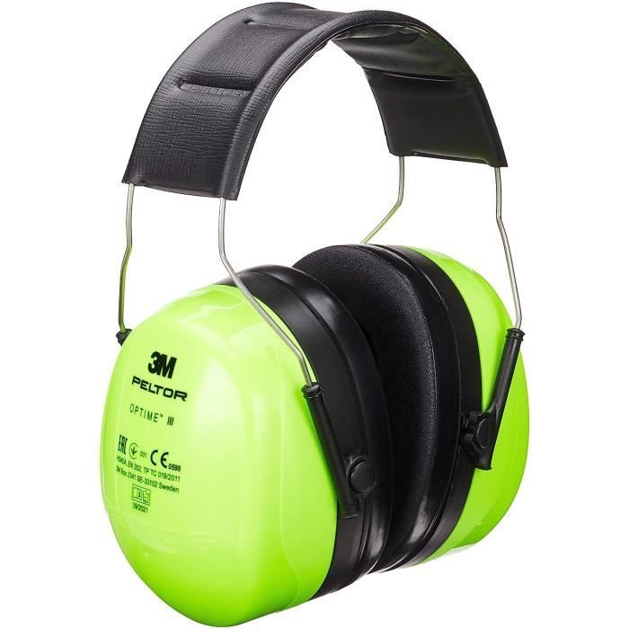 3M™ PELTOR™ Casque antibruit Bull's Eye™ III, référence H540A-441, Vert ...