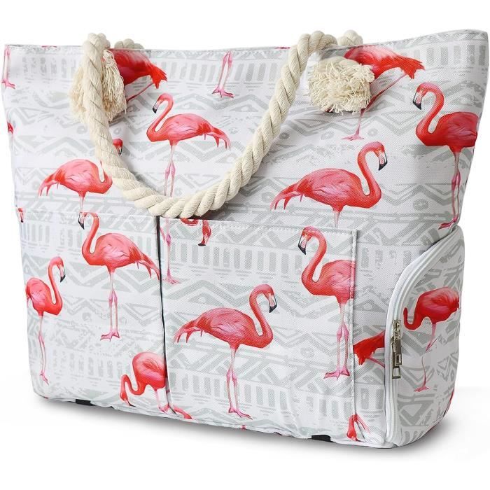 Sac De Plage En Toile Famille, 30L Grand Sac De Plage, The Tote Bag ...