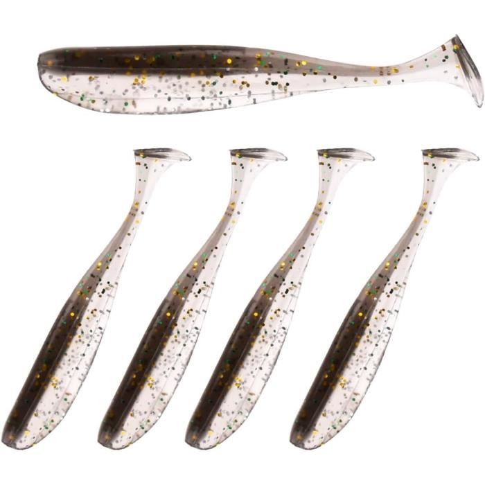 Lot de 100-50 leurres de pêche Souples en Plastique avec boîte pour la ...