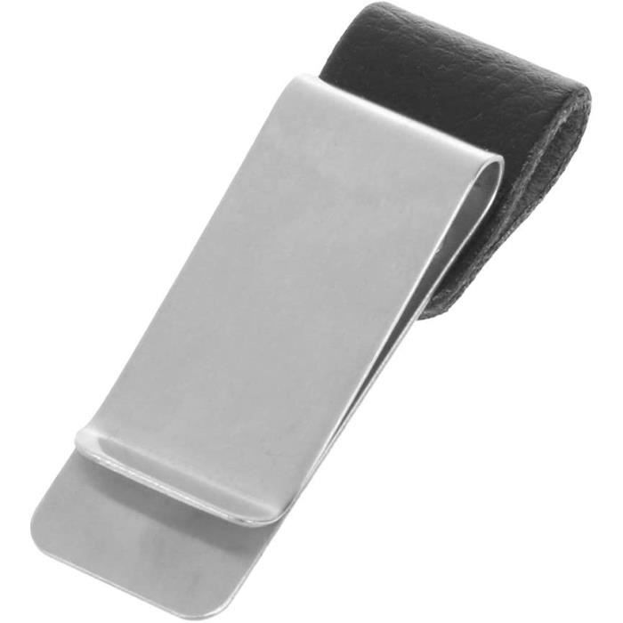 , Porte-Stylo en Cuir Fait à la Main en Acier Inoxydable, Pince-Notes ...