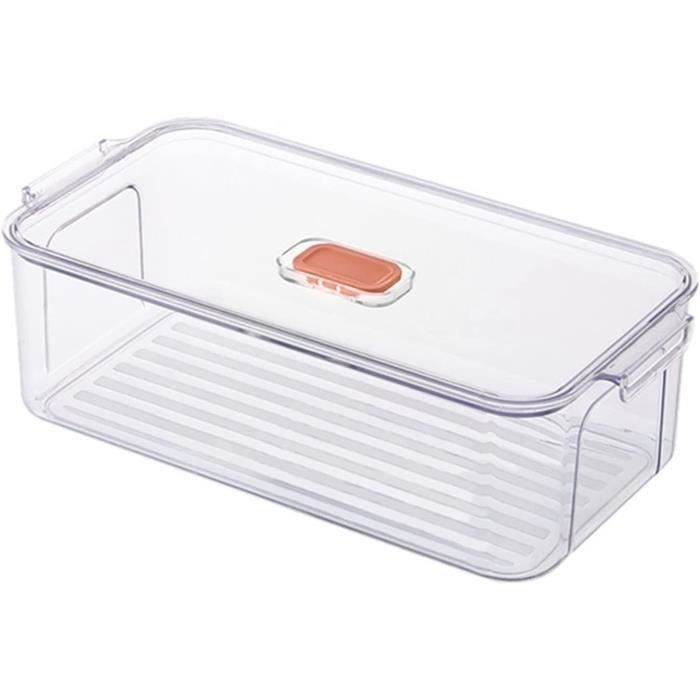 Bac De Rangement pour Réfrigérateur,avec Couvercl Empilables Cuisine ...