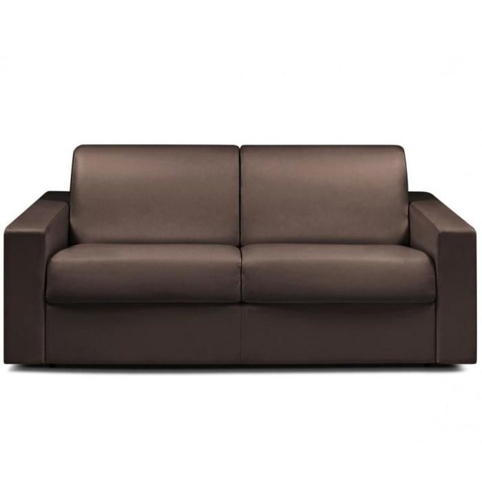 Canapé convertible NIGHT express 120 cm matelas 14 cm marron ...