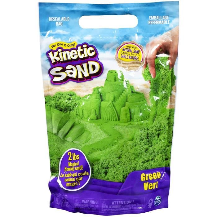 Pâte à modeler - Kinetic Sand - Colour Bag Sac Vert - 90 g - 6047182 ...