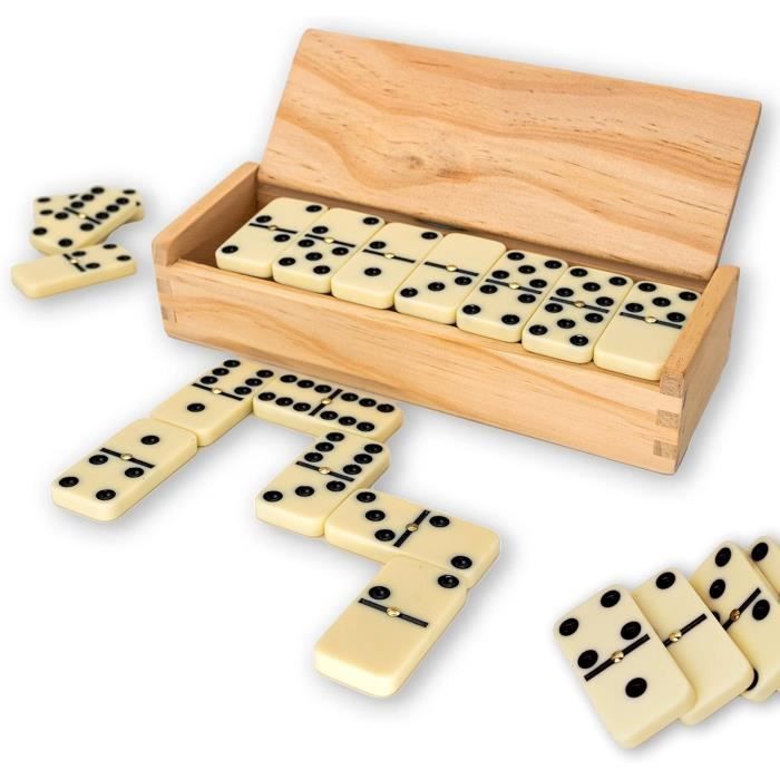 Dominos Traditionnels | Dominos De Luxe Dans Un Étui En Bois Pour Jeux ...