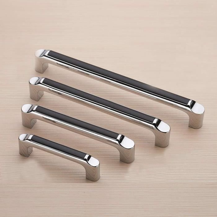 Poignée De Meuble De Cuisine Poignée De Porte, Noir , 160 Mm[u6964 ...