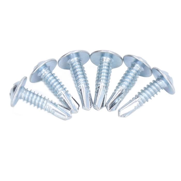 YEN -Vis autoperceuses - 250 pcs vis auto-perceuses en acier au carbone ...