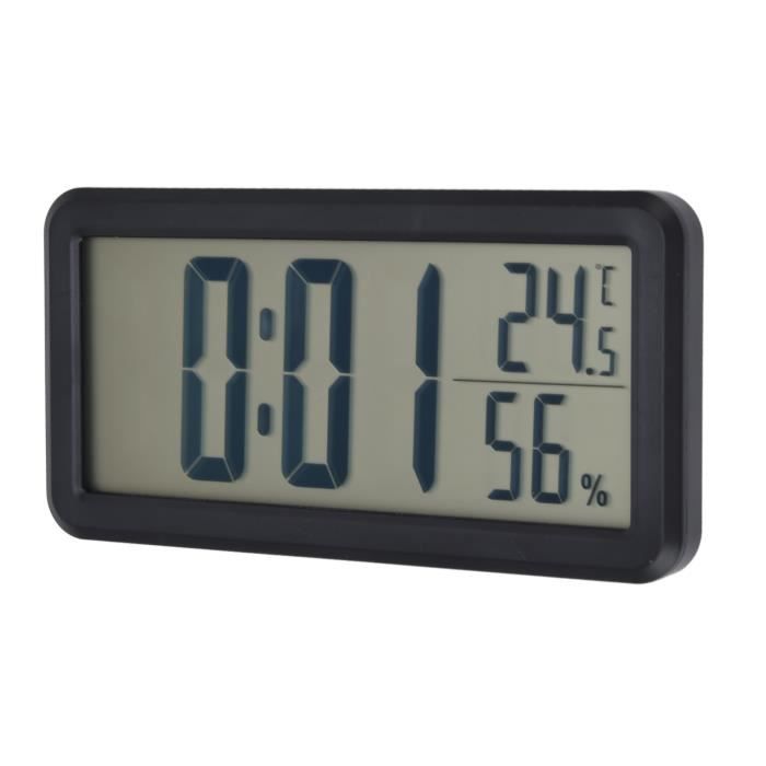 Drfeify Digital Alarm Clock , Battery Clock Portable Black Mini Digital ...