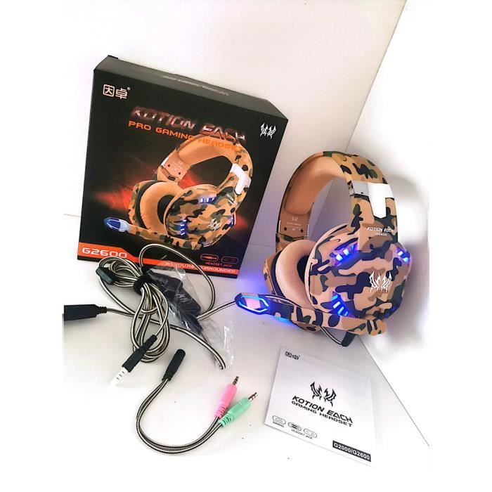 PORTE CASQUE Indro G2000 Deuxième Génération Casque De Jeu D'ordinateur ...