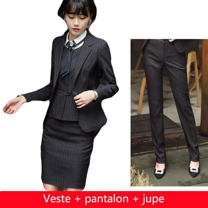 Costume Femme d'interview mode costume de travail Rayure de Affaires ...