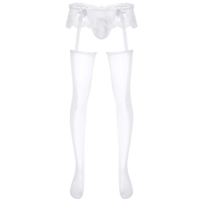 Iiniim Homme Bas Pour Porte-Jarretelles Sexy Collant Autofixant ...