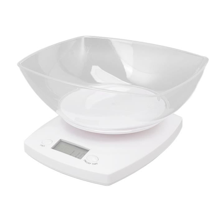 Mxzzand balance alimentaire Balance de cuisine numérique 5 kg G OZ LB ...
