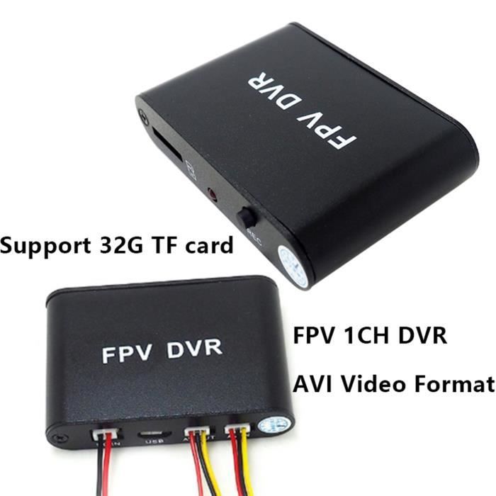Micro 1CH HD DVR Fonctionne avec caméra CCTV ANALOGIQUE D1M HD FPV DVR ...