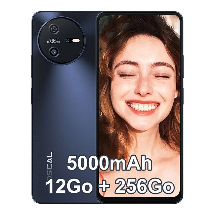 Oscal Tiger 12 Smartphone 24Go (12+12) RAM /256Go ROM 6.78" 5000mAh ...