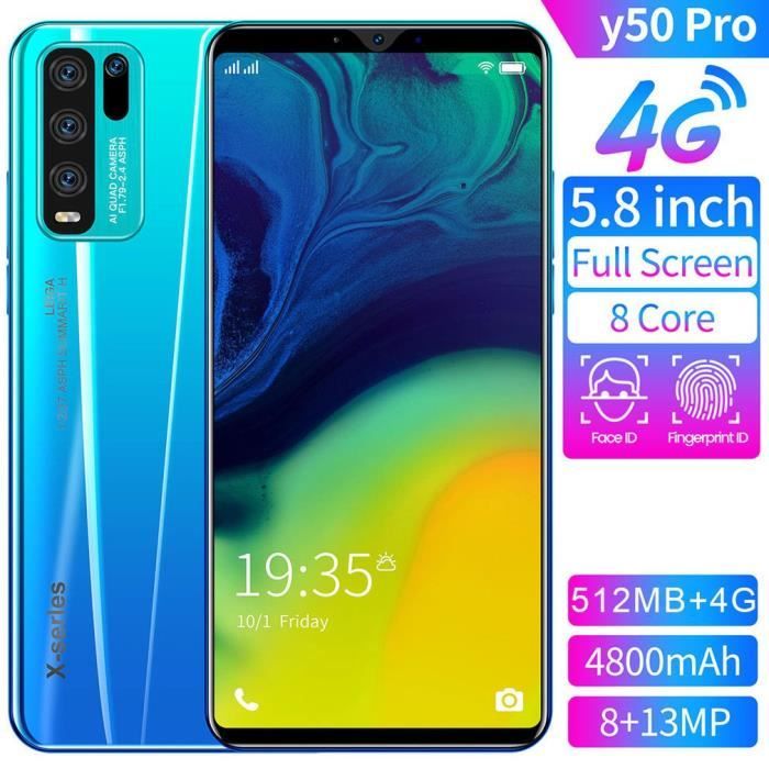 Smartphone Y50 Pro Android 5,8 pouces grand écran double SIM OctaCore ...