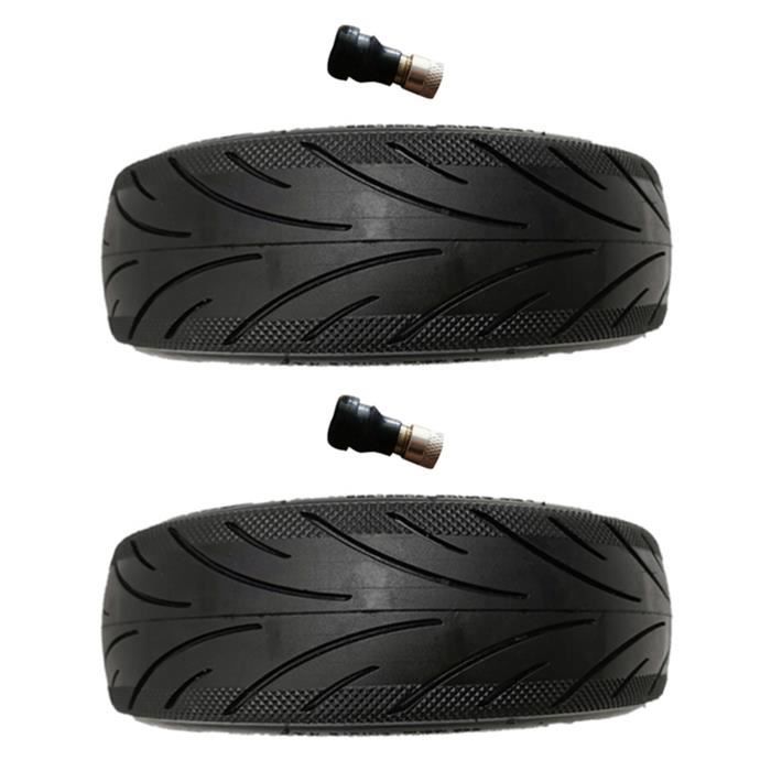2X Pneu Anti-Explosion Sans Gonflage Compatible pour Pneu à Vide Noir ...