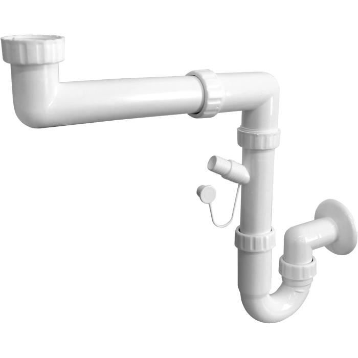 Sanixa GO1006SSP001 Siphon de salle de bain avec raccord d'appareil ...