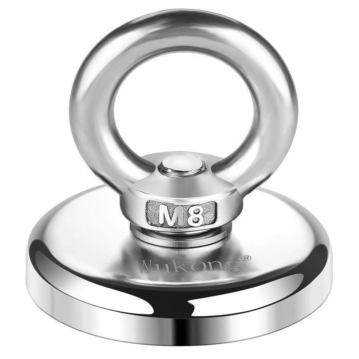 Wukong Puissant Aimant Neodyme Diamètre 48 mm épaisseur 12mm 75KG Force ...