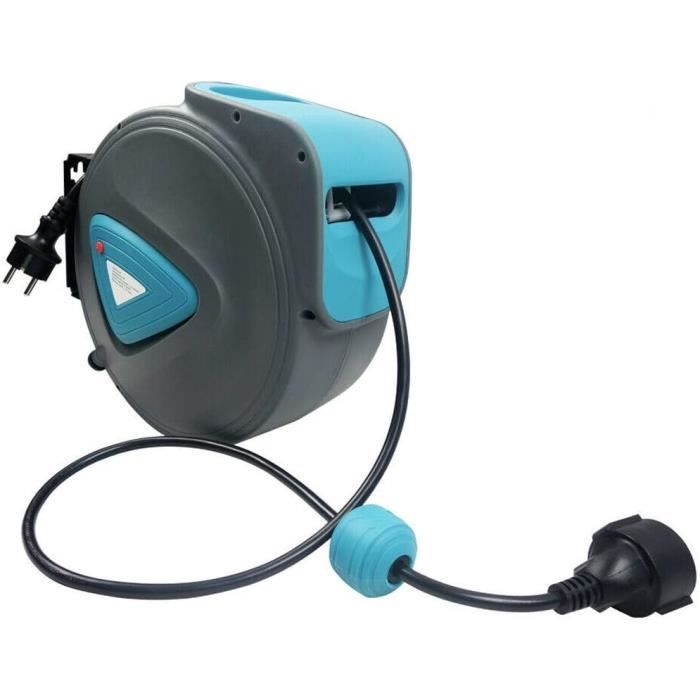 VA-Cerulean Enrouleur de cable automatique,20 m,Pivotant à 180°,Montage ...