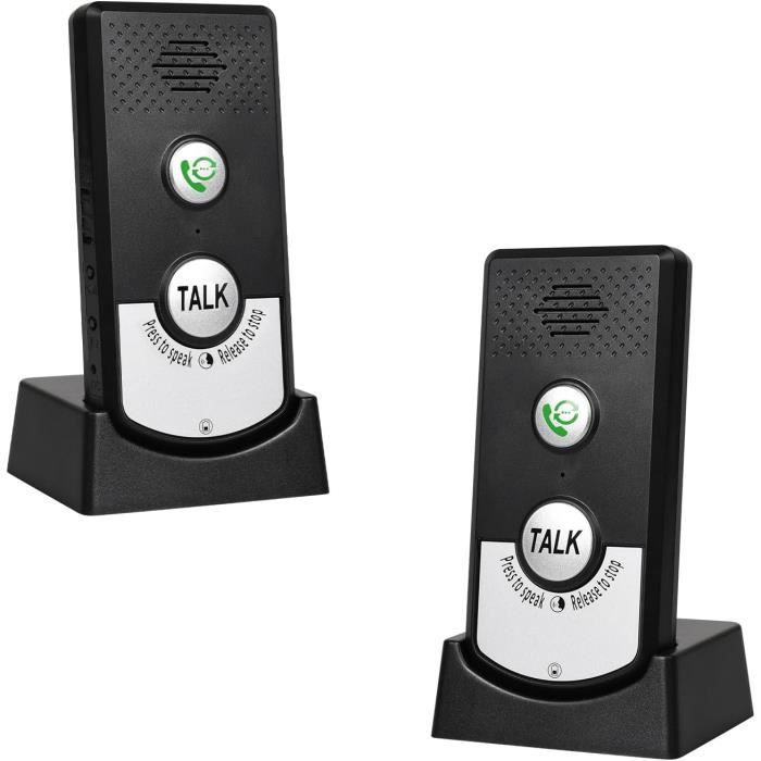Pumwoy Interphone Vocal 1000 M, Système D'interphone sans Fil, Unité De ...