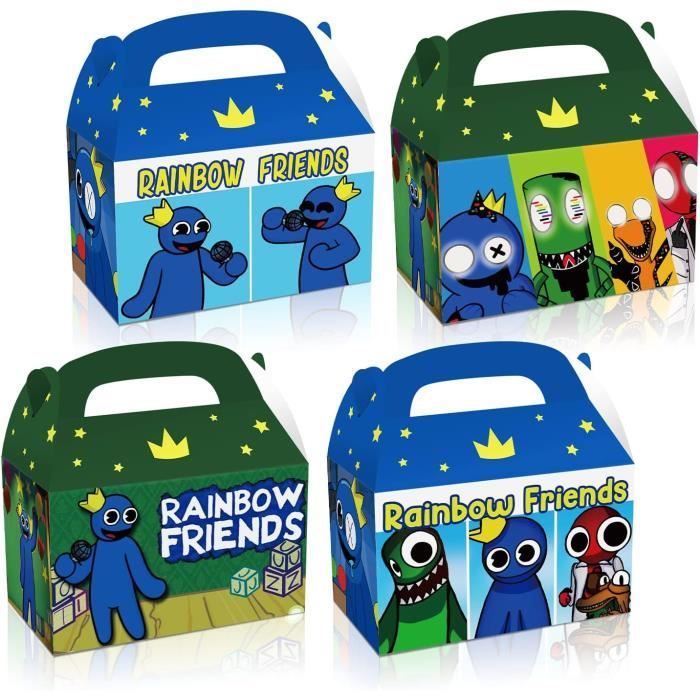 Party Treat Box Rainbow Friends, 12Pcs Boite Cadeau Carton Rainbow ...