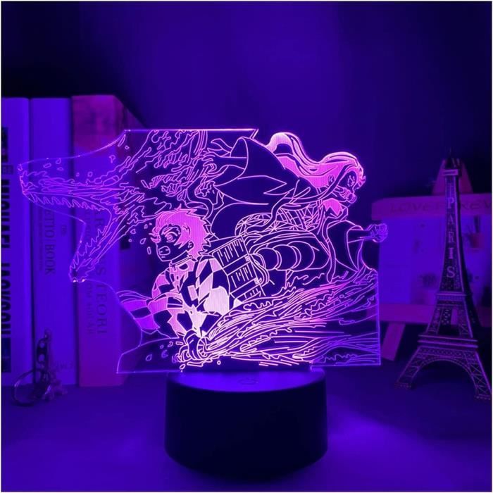 Agatsuma Zenitsu Lampe 3D Illusion Led Tactil Maison Enfant De ...