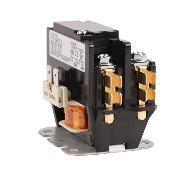 YUM Contacteur ca robuste (1P)Contacteur AC Robuste 220 V 30 Ampères Contacteurs De Climatiseur ...