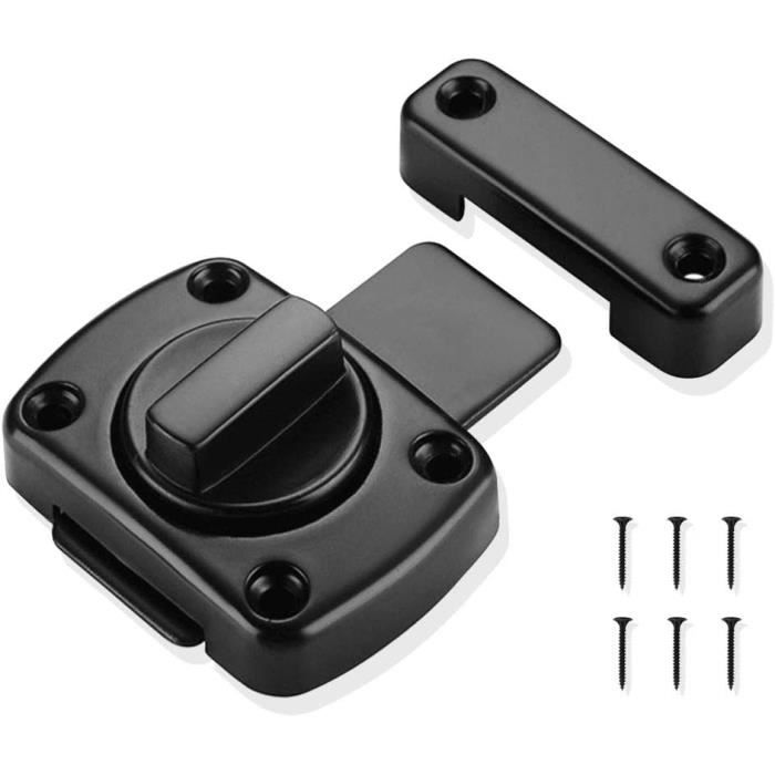 Loquet Tournant - ZVD - Loquet de Porte Rotatif - Noir - Alliage de ...