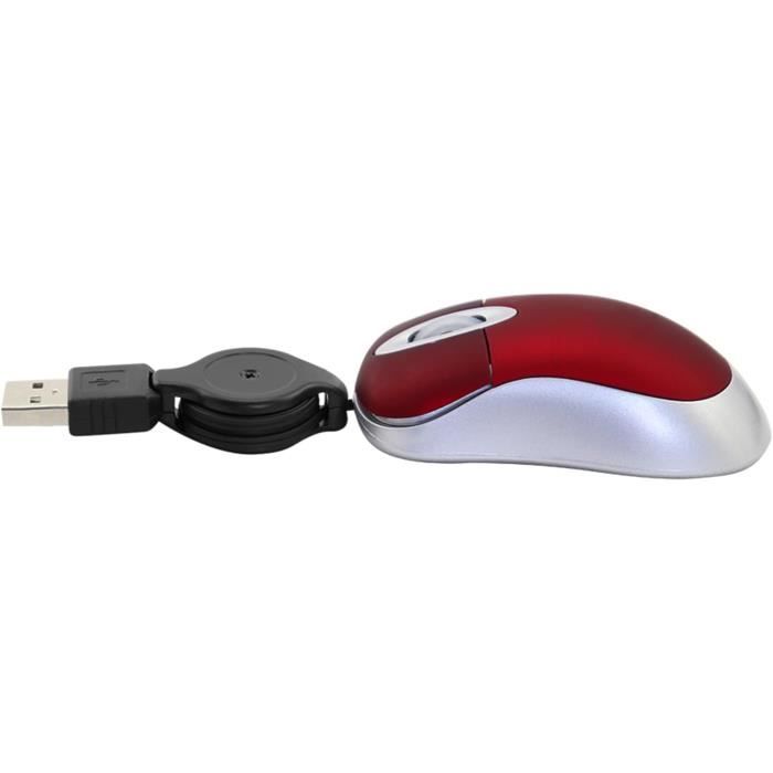 Mini Souris,Souris Filaire Avec Rétractable Câble Usb, Souris D ...