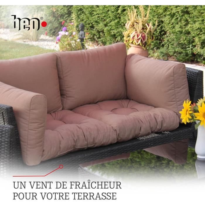 Coussin D'Extérieur 60X60 Cm Imperméable | Fabriqué En Ue | Coussin Pour Banc Et Chaise De ...