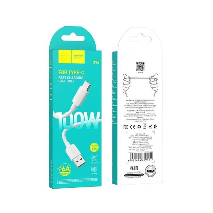 Cable 100W acce2s® pour Xiaomi REDMi A7 Pro 15C 15 A5 14C 13C 12 A3 10C ...