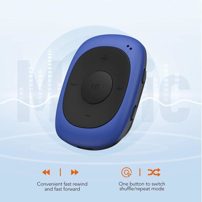 64Go Lecteur MP3 avec Clip,Baladeur MP3 Sport Portable avec Radio FM ...