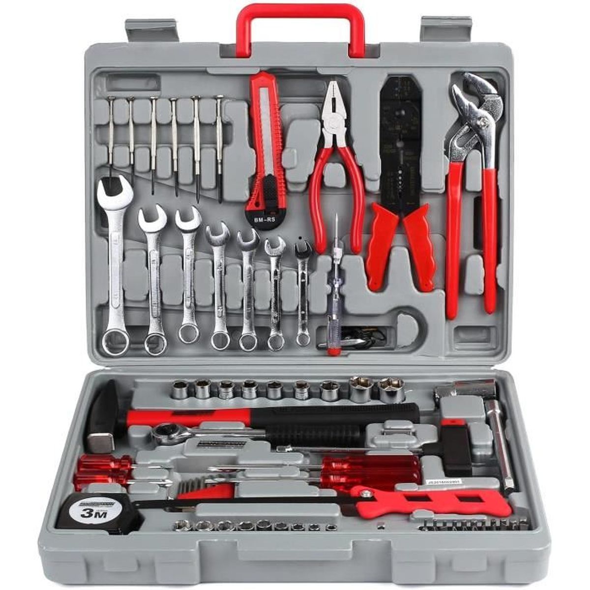 FIXKIT 555 Pcs Kit Coffret d'outils Outils de Ménage, Kit Outils de ...