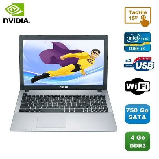 PC Portable 15.6" ASUS R510C-CJ1316H Core i3-3217U 1.8Ghz 4Go 750Go ...