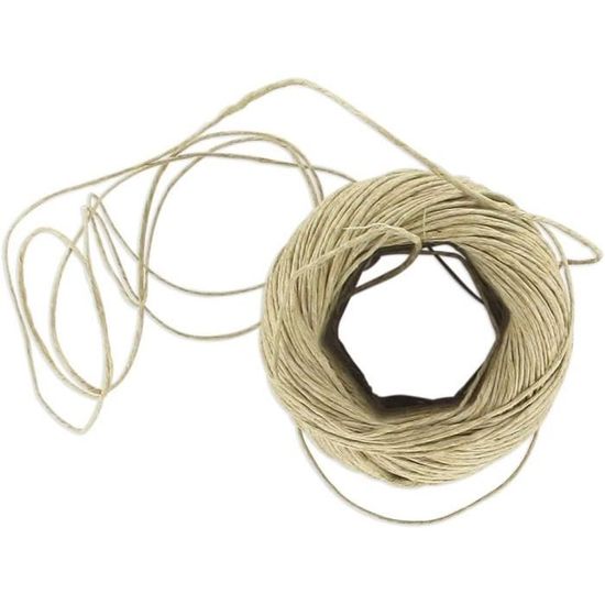 Rouleau de Ficelle en Lin, Ficelle, Ficelle, Brun, 80 m A196 ...