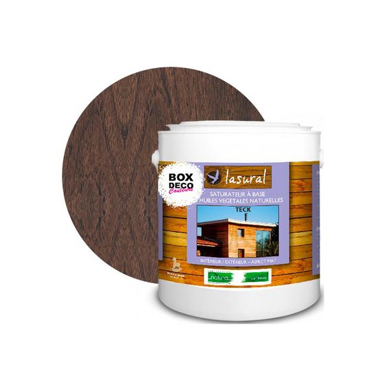 Lasure - BOX DECO COULEURS - Lasural Natura - 3L - Écologique - Satiné ...