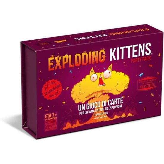 Exploding Kittens: Party Pack - Jeu De Cartes Amusant, 2-10 Joueurs, 7 ...