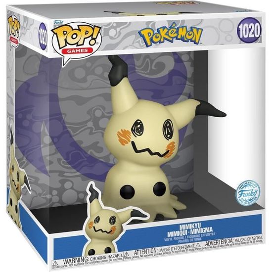 Figurine Funko Pop! Jumbo Games : Pokémon – Mimikyu 1020 - Cdiscount ...