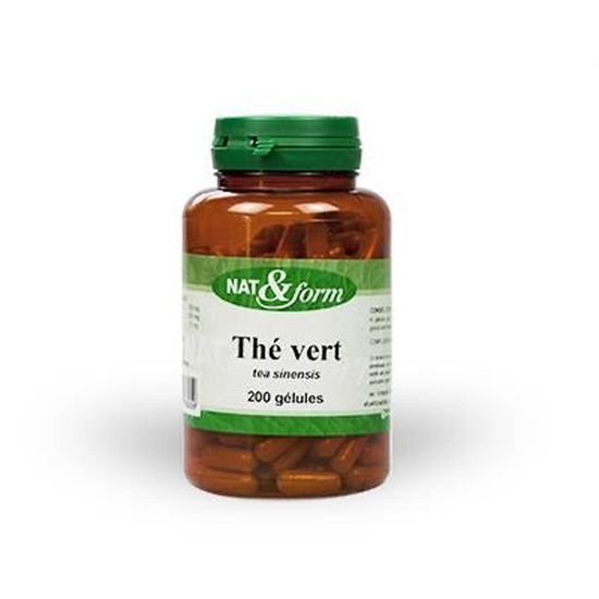 Nat & Form Original Thé Vert 200 gélules - Cdiscount Au quotidien
