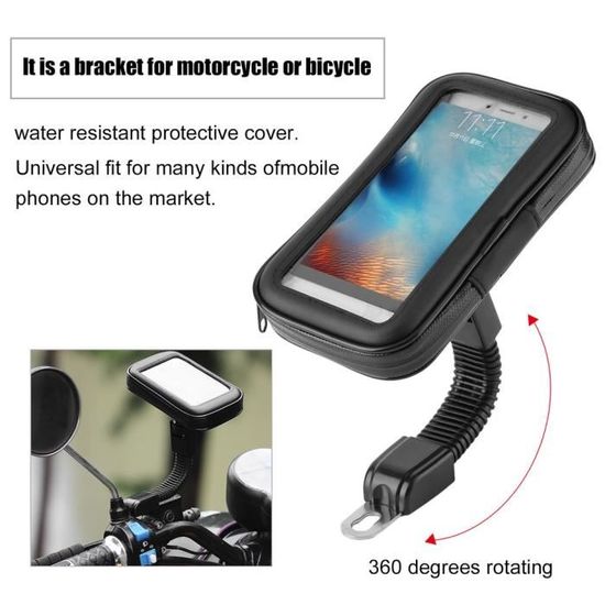 Support téléphone Étanche moto imperméable pour appareils de 5,5 à 6,3 ...