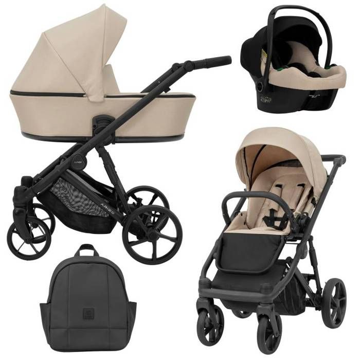 Poussette trio Arizo beige, siège auto cosmo - Cdiscount Puériculture ...