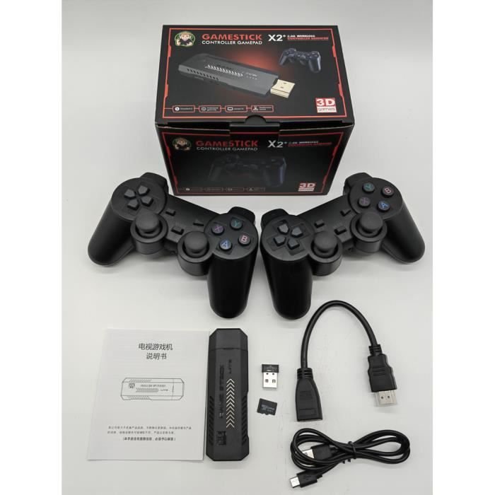 64G 37000jeux-Bâtons de jeu vidéo avec double manette sans fil pour PSP ...